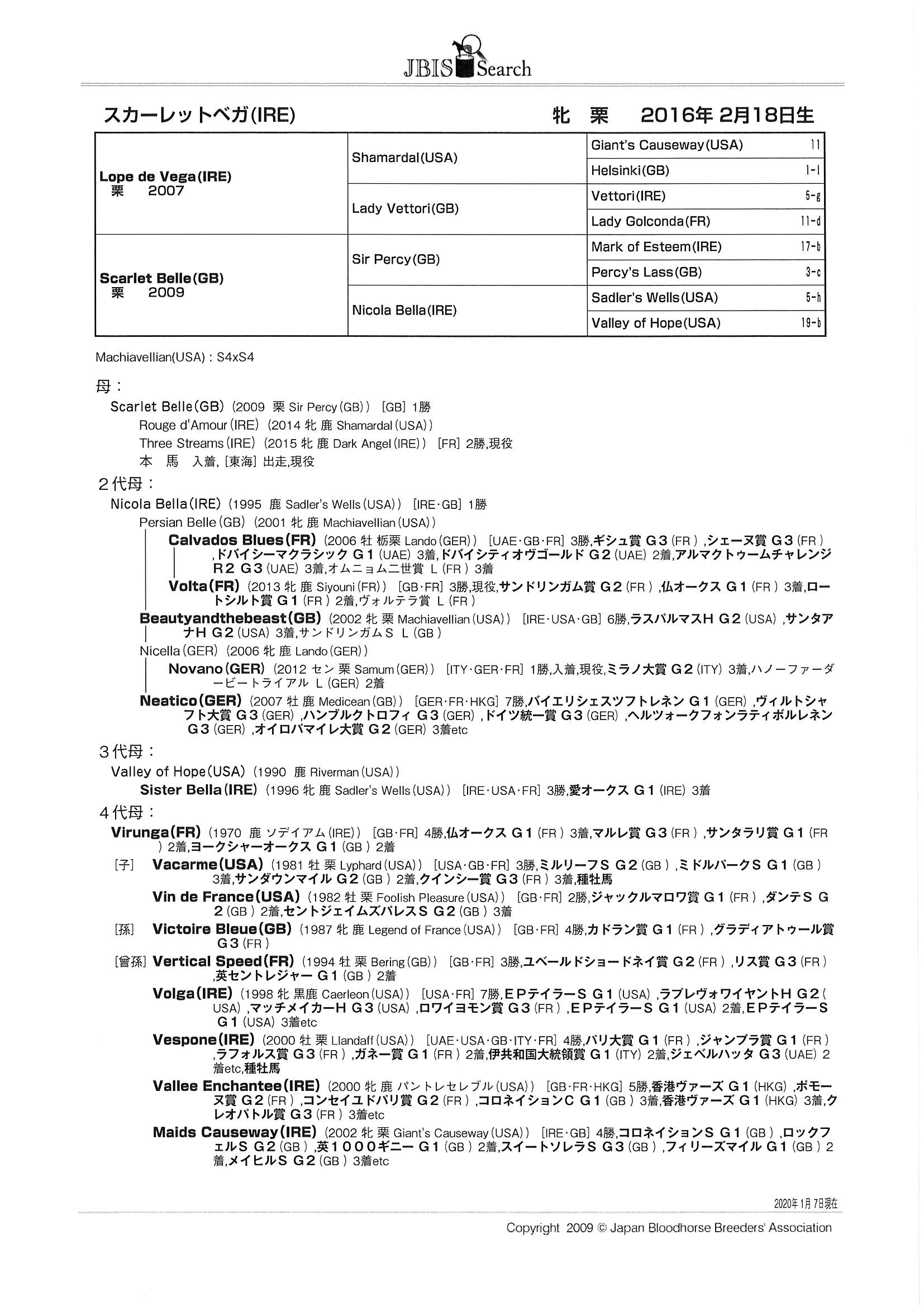 スカーレットベガ Scarlet Vega 牝 4歳 ※地方競馬 在籍 | サラブレッドオークション